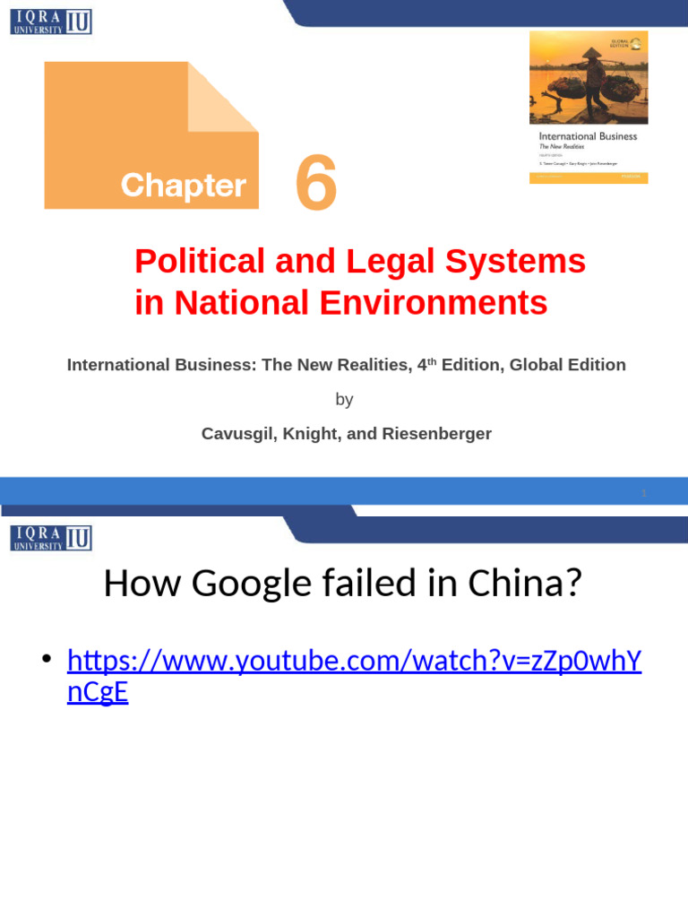 Week 7 - Political and Legal Systems | PDF | Common Law | Market ...