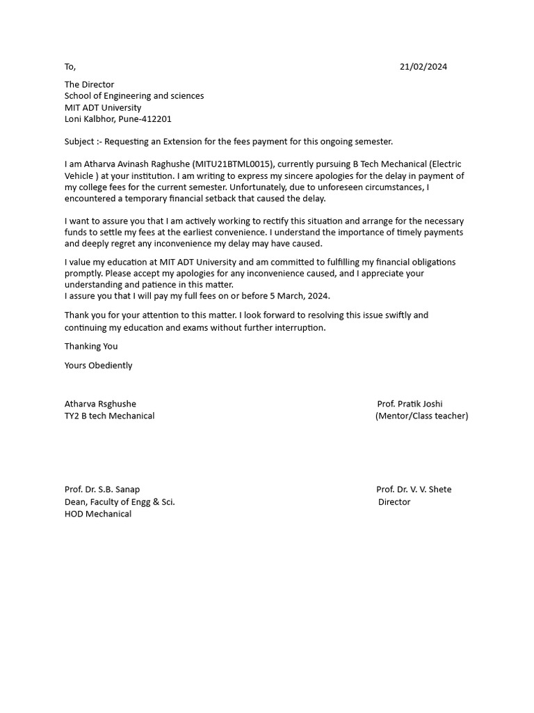 Late Fee Letter PDF | PDF