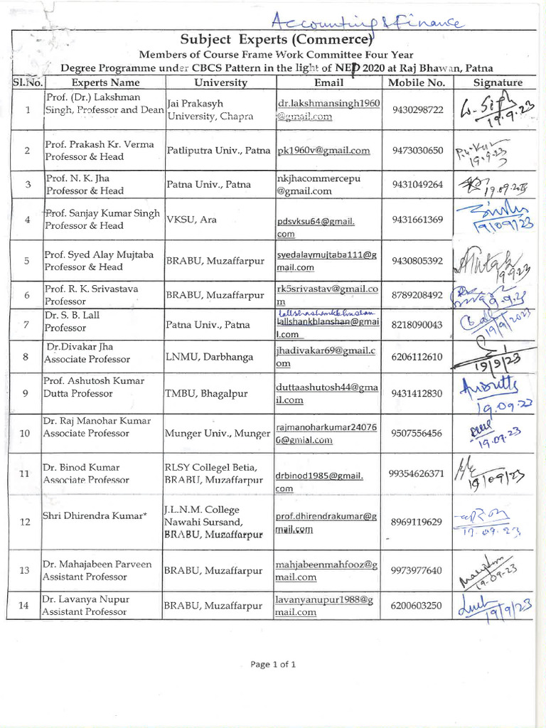 Commerce (Accounting & Finance) | PDF