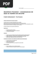 VCA Base - Questionnaire - Réponse | PDF