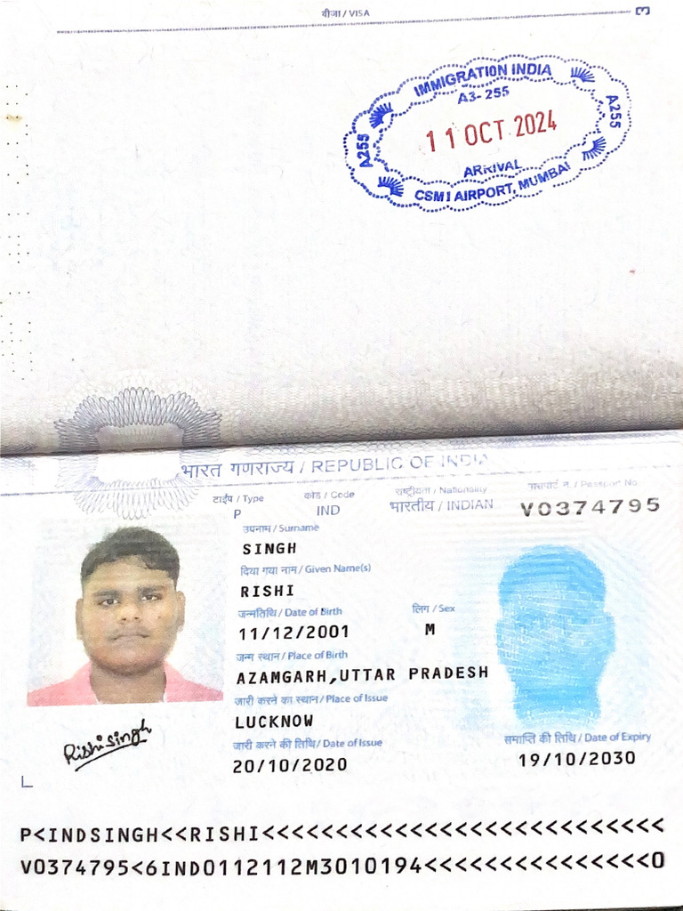 Rishi Passport | PDF