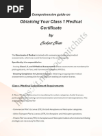 DGCA Class 1 Medical Examination Guide | PDF | Health Care | Aviation