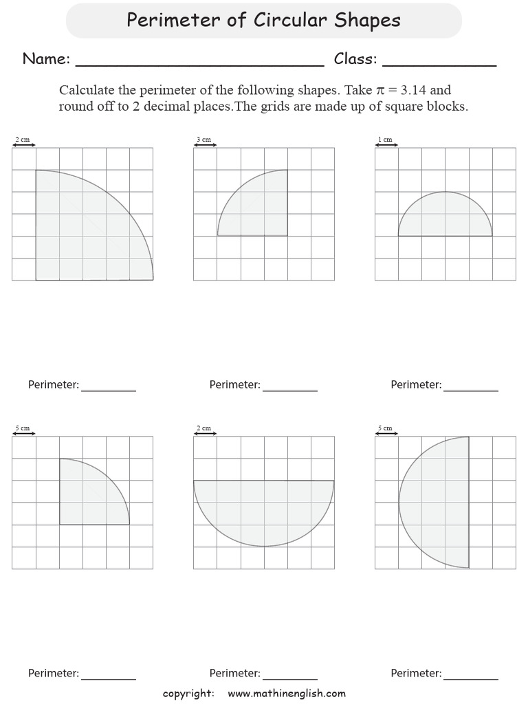 Perimeter Calculations for Circles | PDF