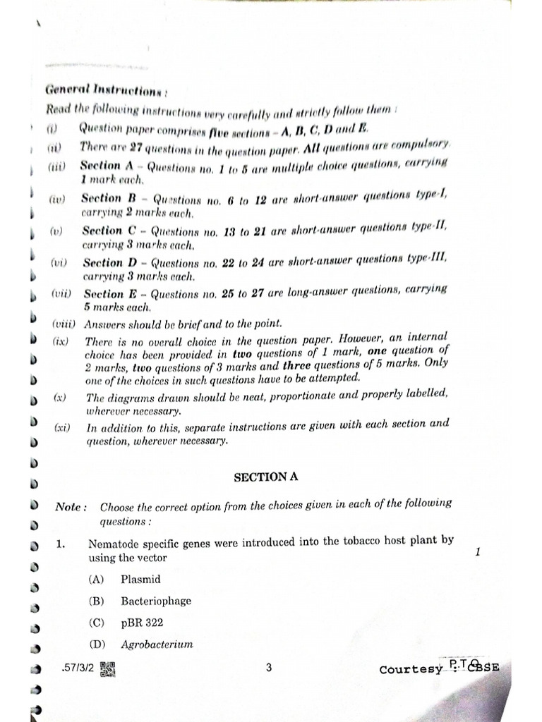 Biology Work Sheet | PDF