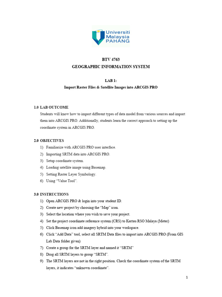 Import Raster Data in ArcGIS Pro Lab | PDF | Arc Gis | Geographic ...