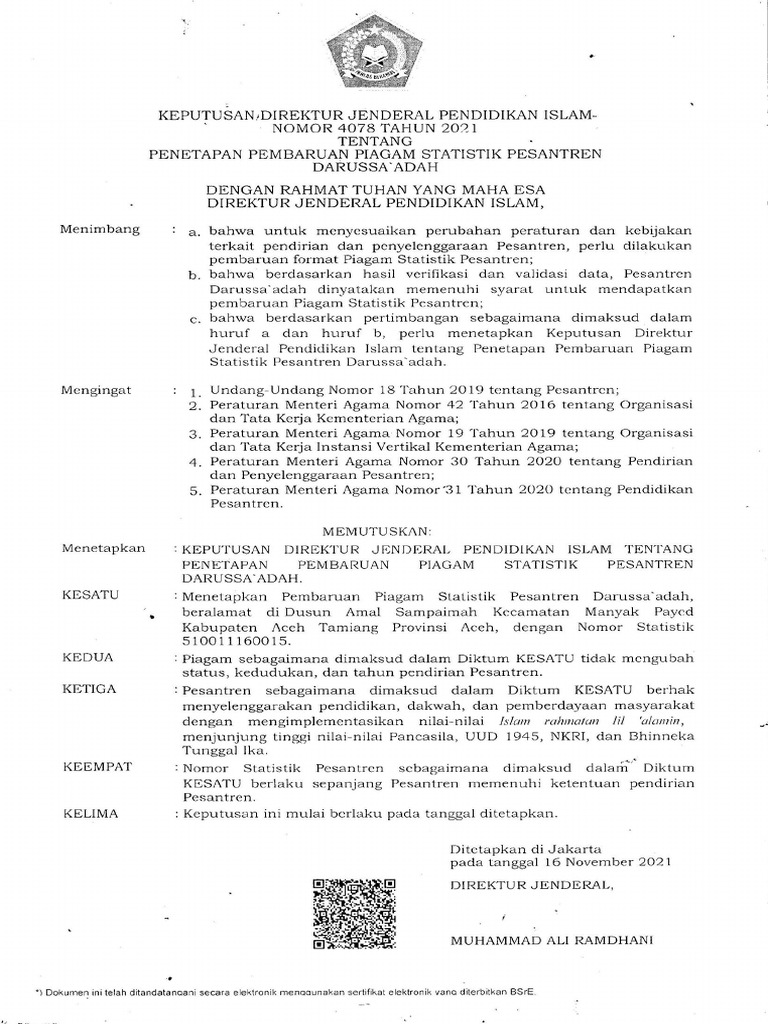 SK Izin Operasional | PDF