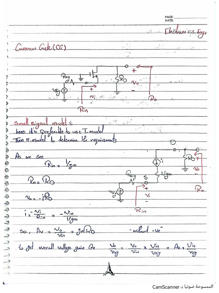 Common Gate & Common Drain | PDF