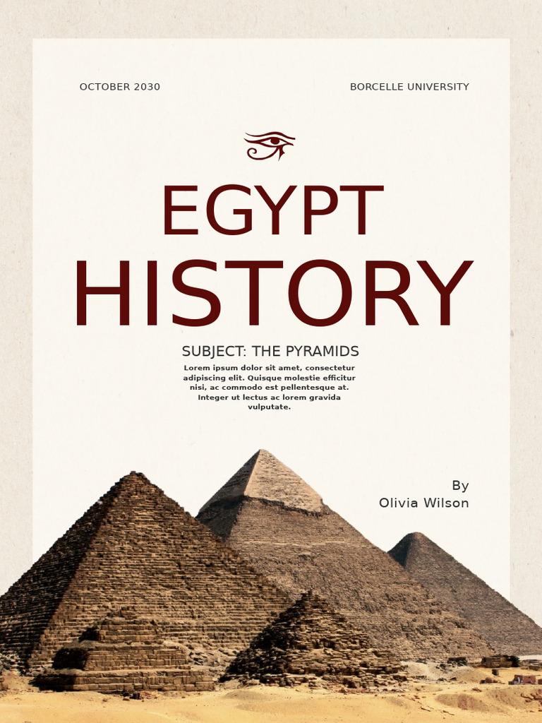 History of the Pyramids at Borcelle University | PDF