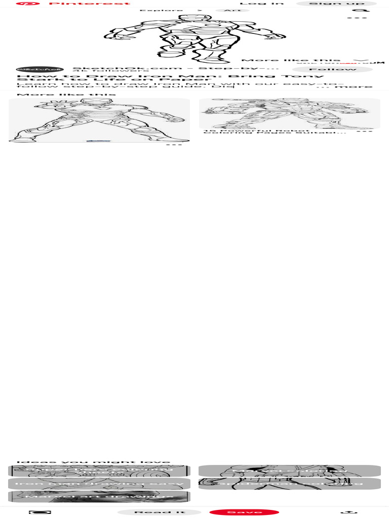 How To Draw Iron Man Bring Tony Stark To Life On Paper | PDF