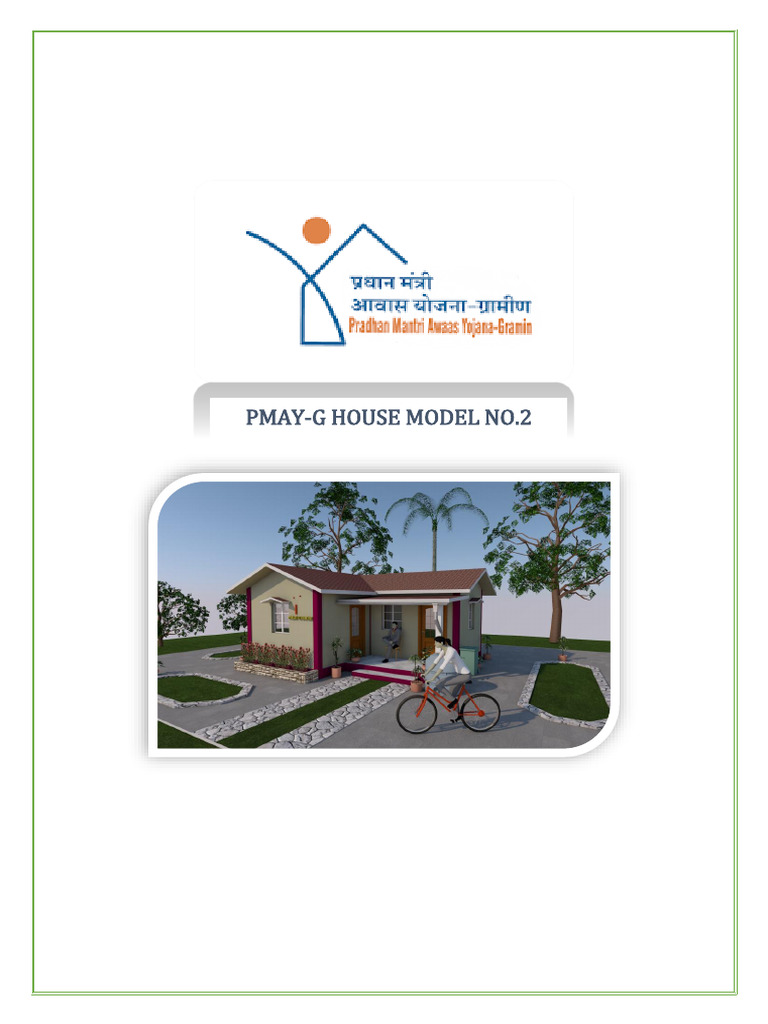 PMAY-G Rural House Model 2 Estimate | PDF | Concrete | Window