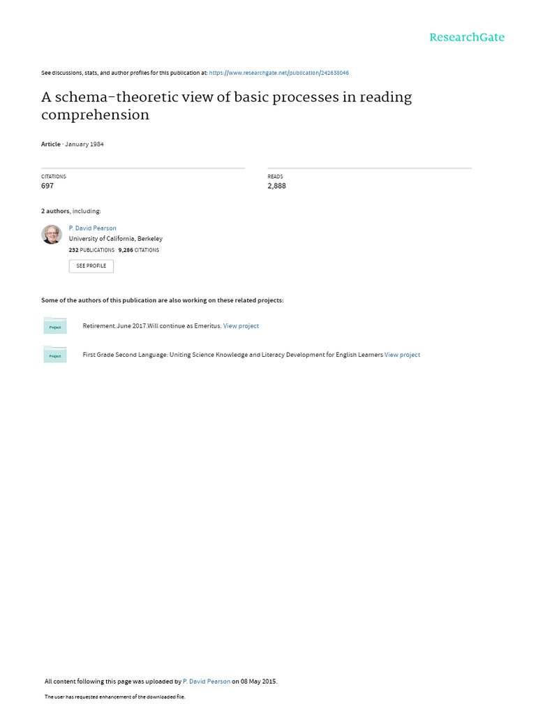 CH 9 Schema and Pear | PDF