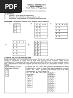 Freshman Mathimatics Unit 1 Part 3 (Autosaved) | PDF | Contradiction ...