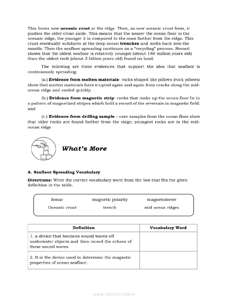 Seafloor Spread2 Week 4 | PDF