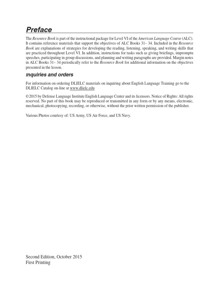 ALC Level VI Resource Book Overview | PDF | Reading Comprehension ...