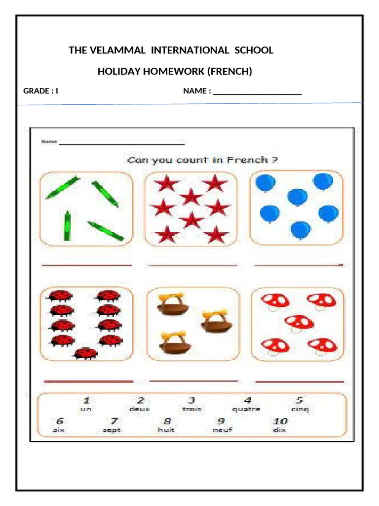Holiday Worksheet For Grade 1 | PDF