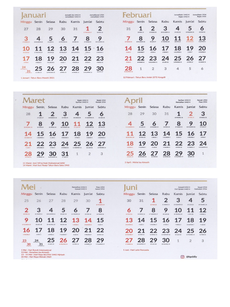 Kalender 2021 | PDF