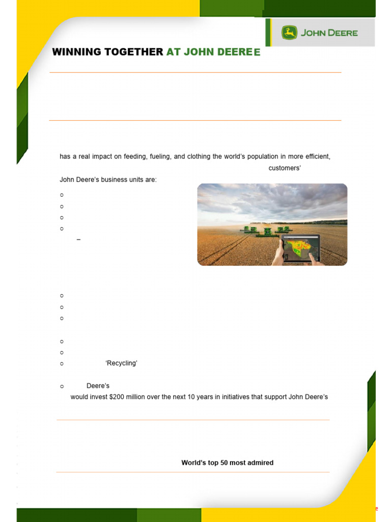 John Deere Diploma Apprentice Program | PDF | Apprenticeship | Mentorship