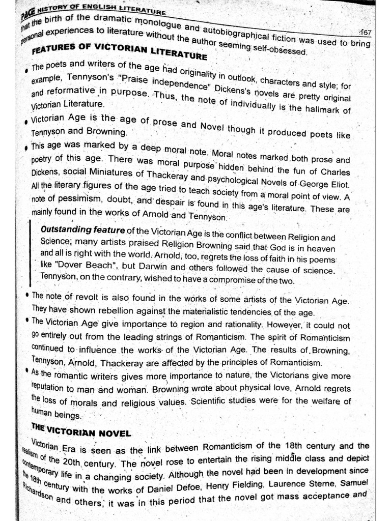 Features of Victorian Literature | PDF