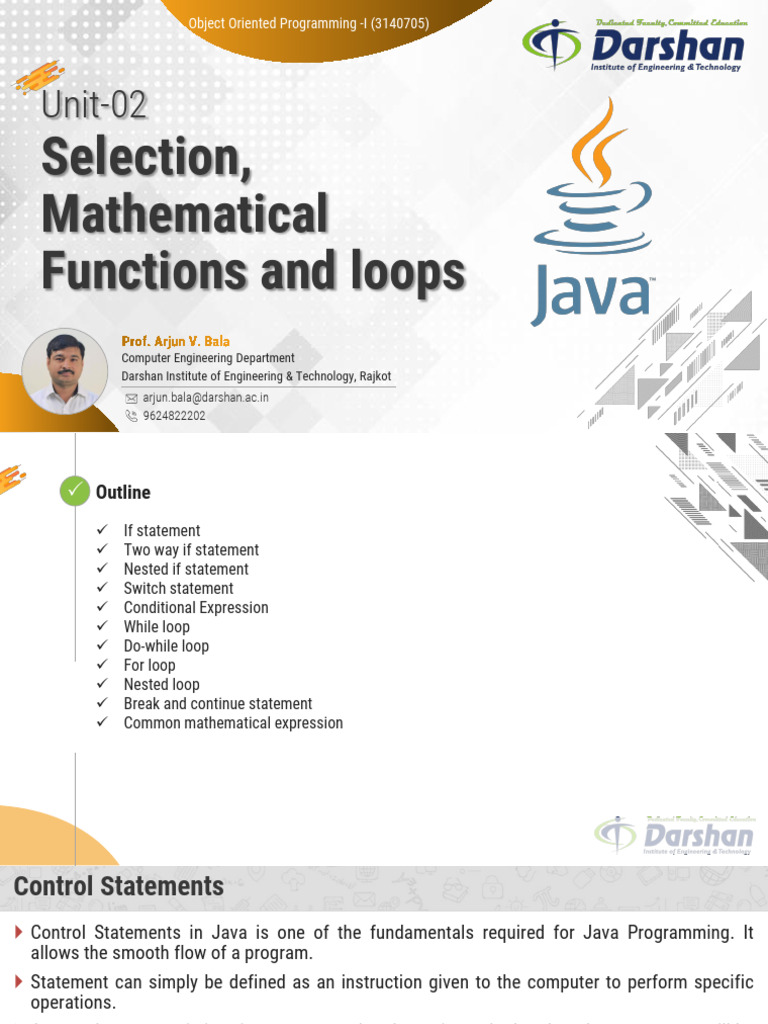 CJP Unit-2 | PDF | Control Flow | Computer Science