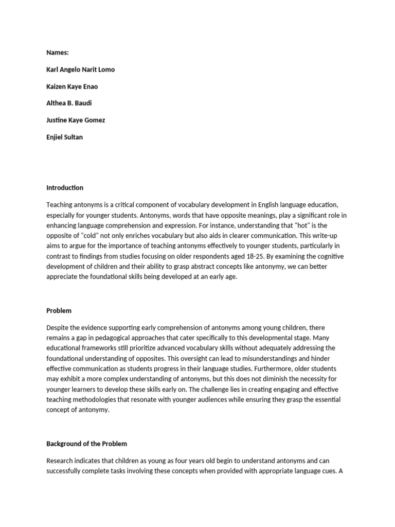 Write Up | PDF | Vocabulary | Learning