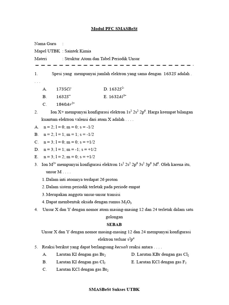 Kimia 10 Fix PFC | PDF
