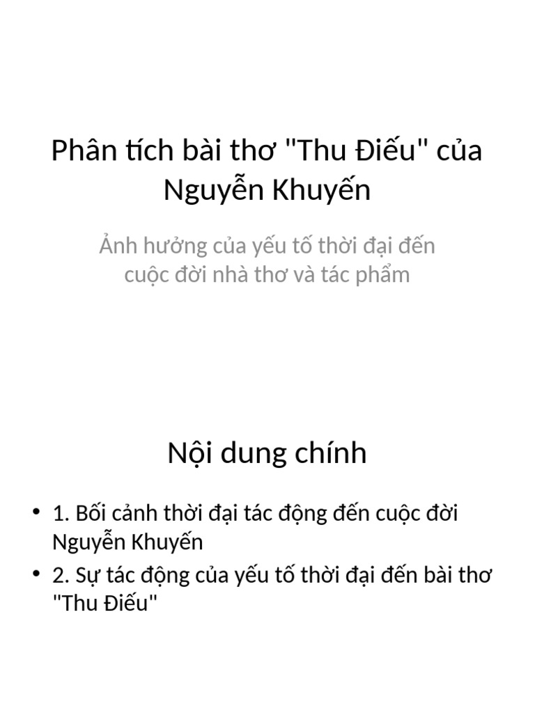 Phan Tich Thu Dieu | PDF