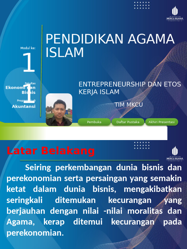 Etos Kerja Islami dan Bisnis | PDF