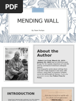 Mending Wall: Summary and Analysis | PDF | Poetry | Wall