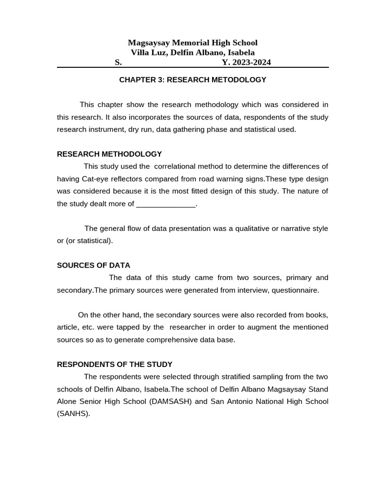 Chapter 3 - Research Ethodology | PDF | Methodology | Questionnaire