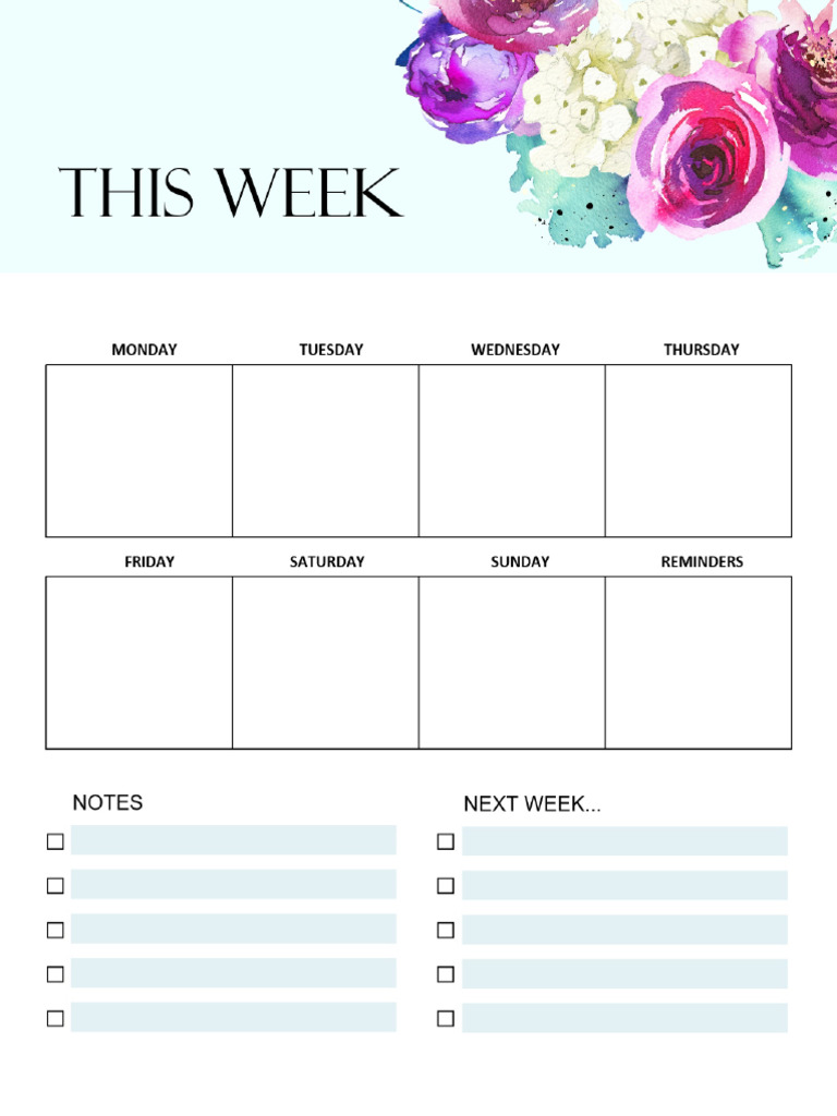 Week Planner | PDF
