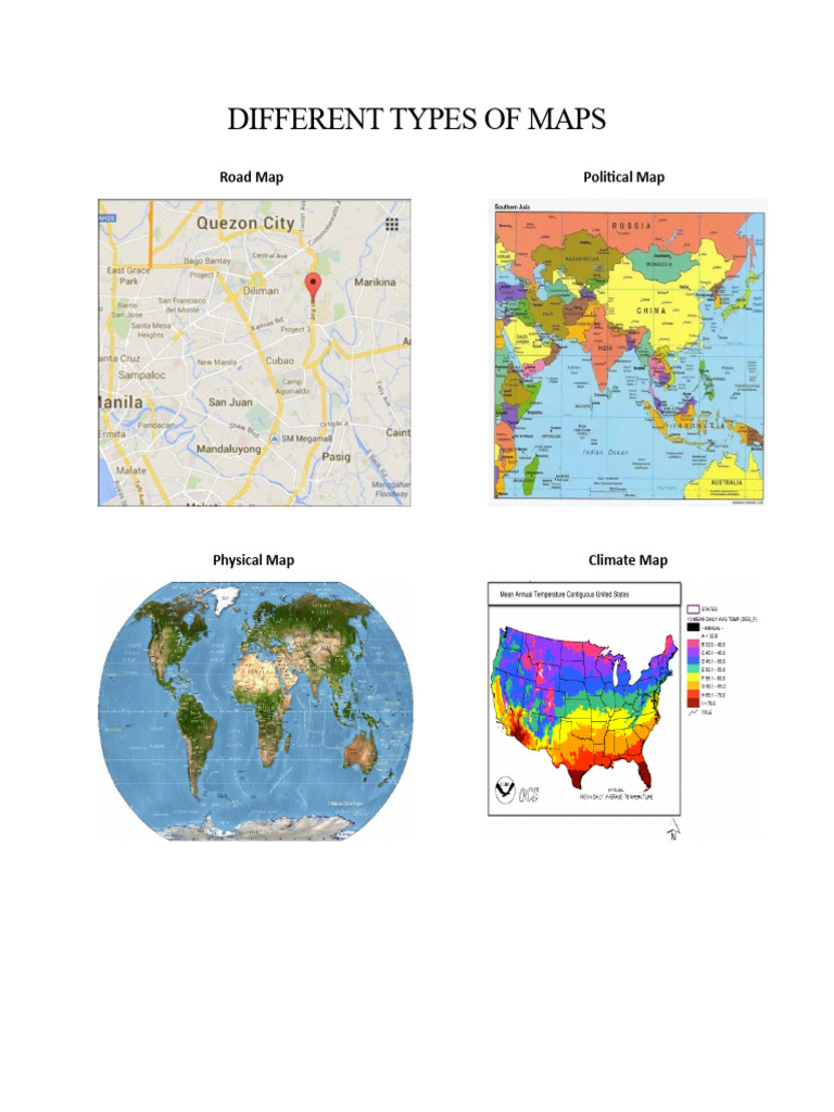 Different Types of Maps | PDF