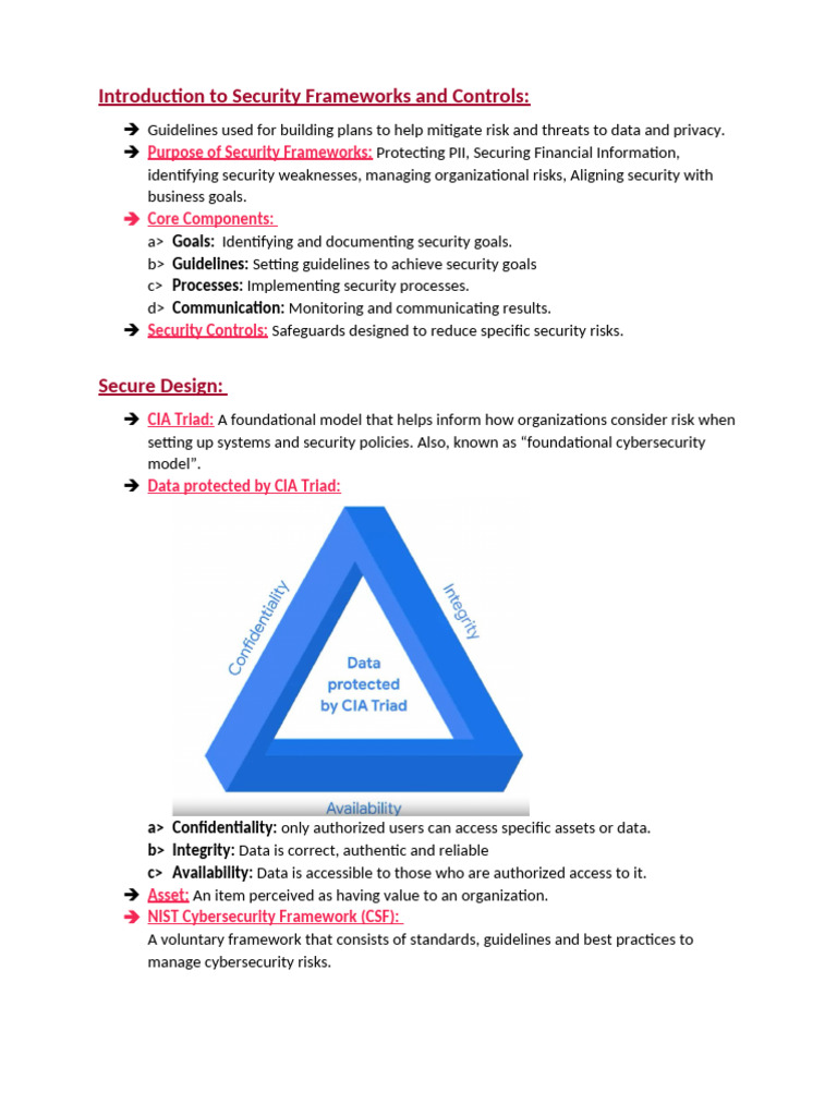 Introduction To Security Frameworks and Controls | PDF | Computer ...