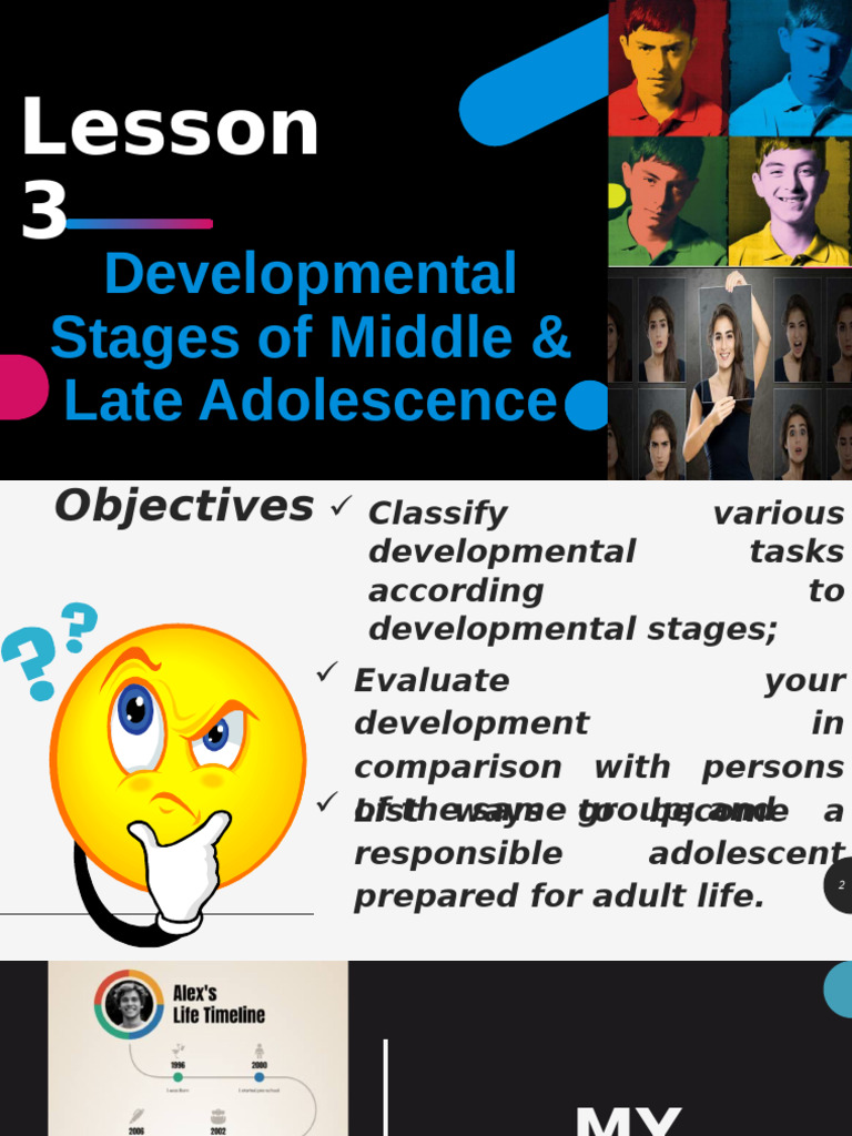 Lesson 3 - Developmental Stages in Middle & Late Adolescence | PDF | Developmental Psychology ...