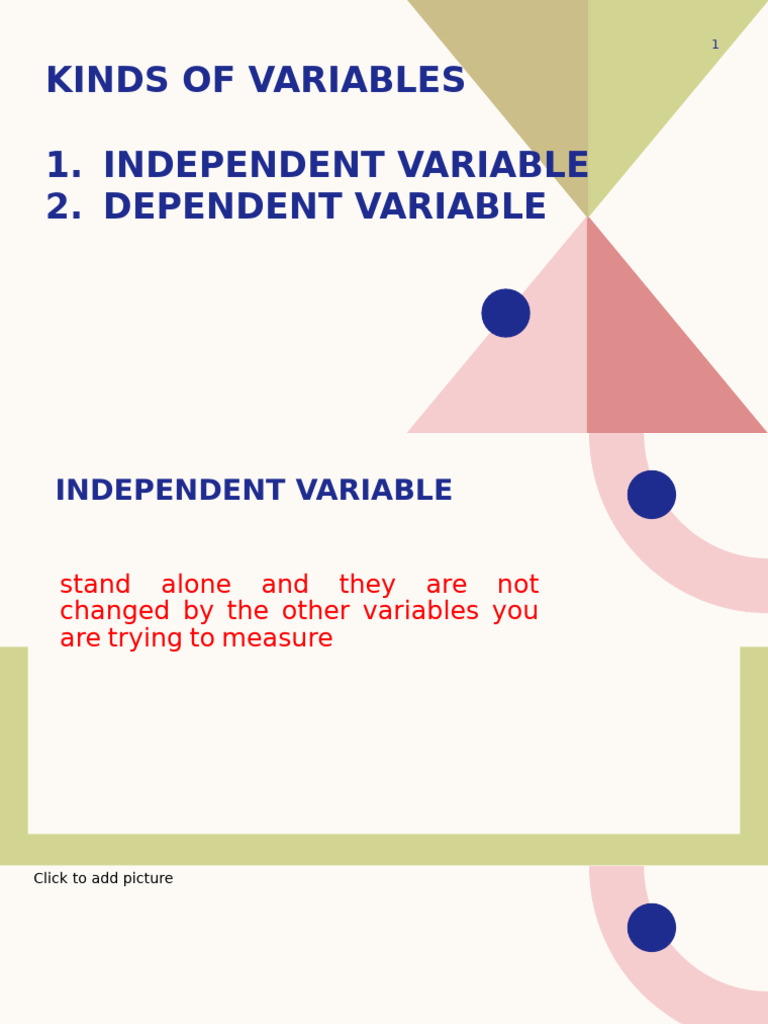 Dependent and Independent Variable | PDF | Body Language | Psychology
