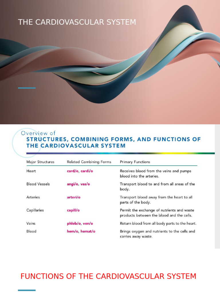 Cardiovascular System | PDF | Blood Pressure | White Blood Cell