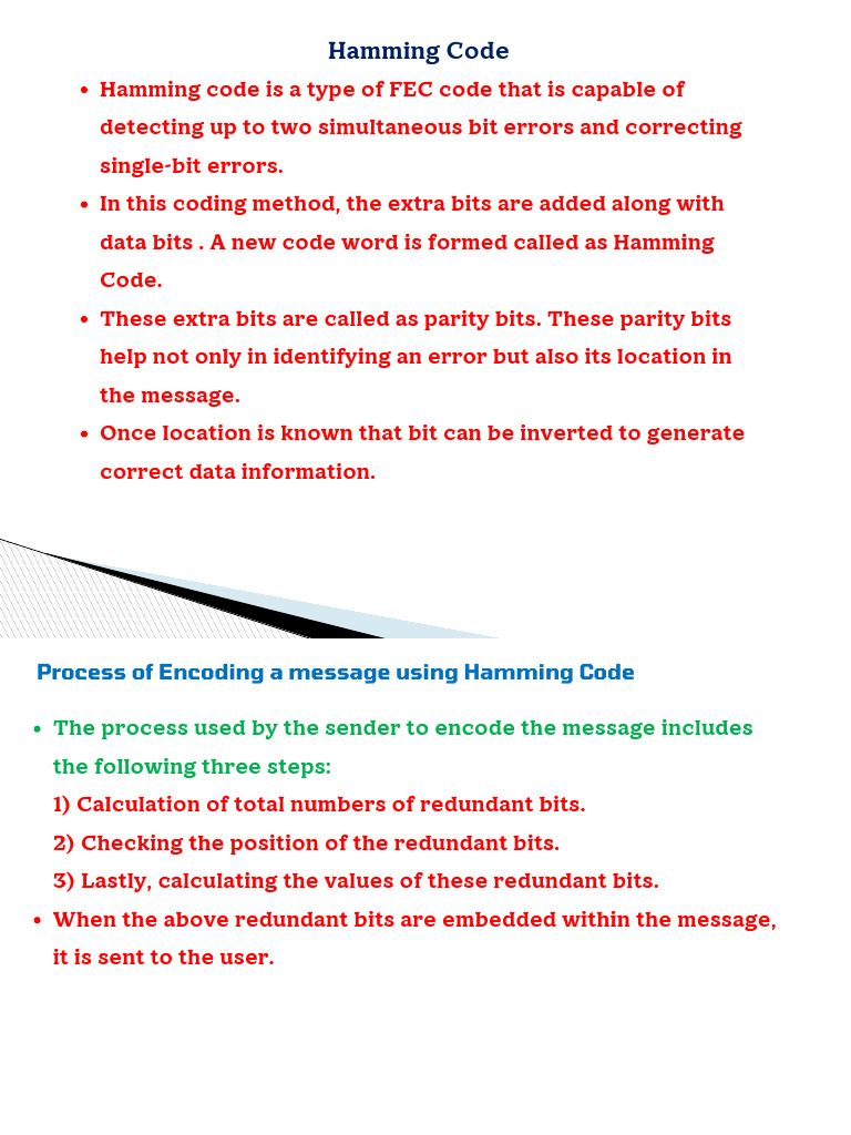 Hamming Code Final - PPTX - 20240718 - 130753 - 0000 | PDF | Encodings ...
