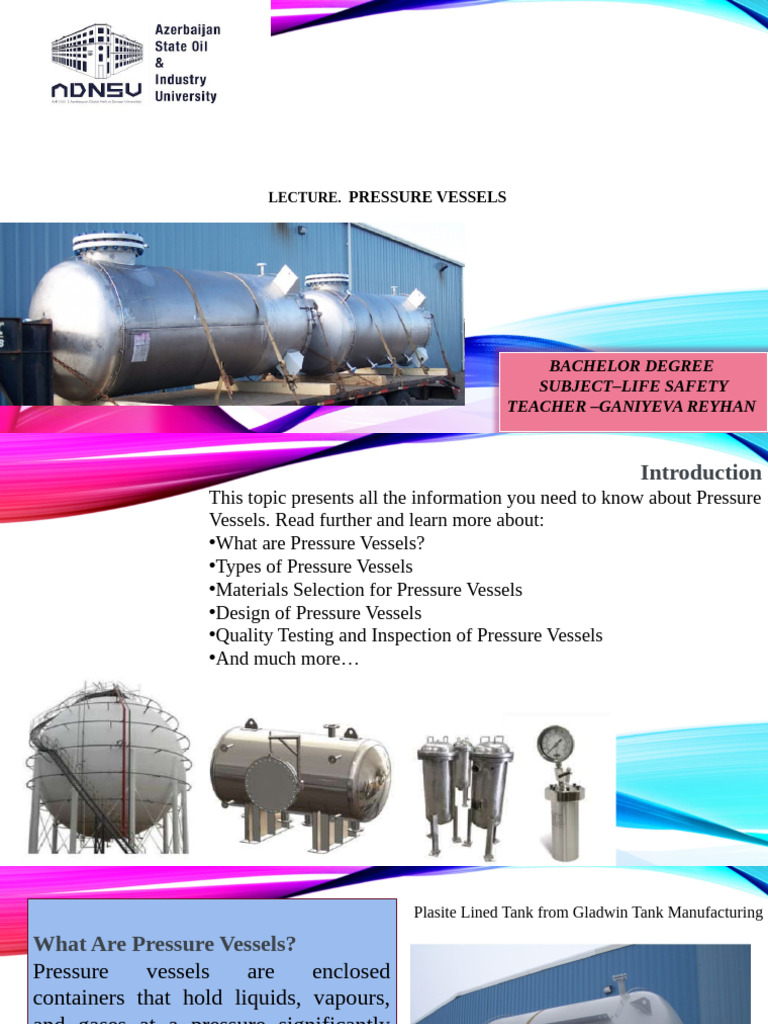 Pressure Vessels | PDF | Pressure | Valve