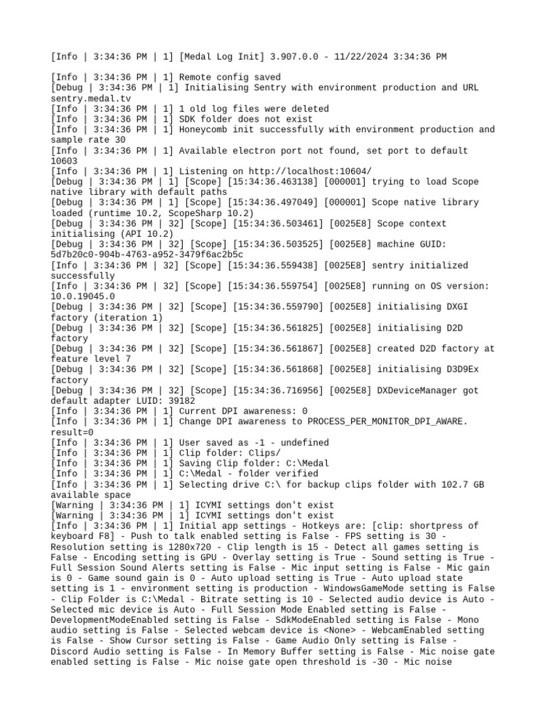 Medal Log 20241122 | PDF | Software | Computer Hardware