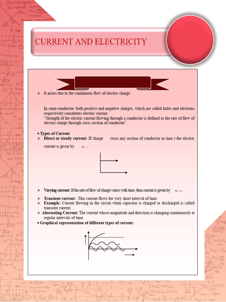 Understanding Electric Current Types | PDF | Electric Current ...