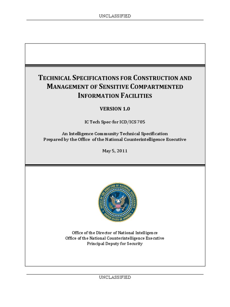 Technical Specifications For SCIF Construction-V1.0 Issued-M | PDF ...