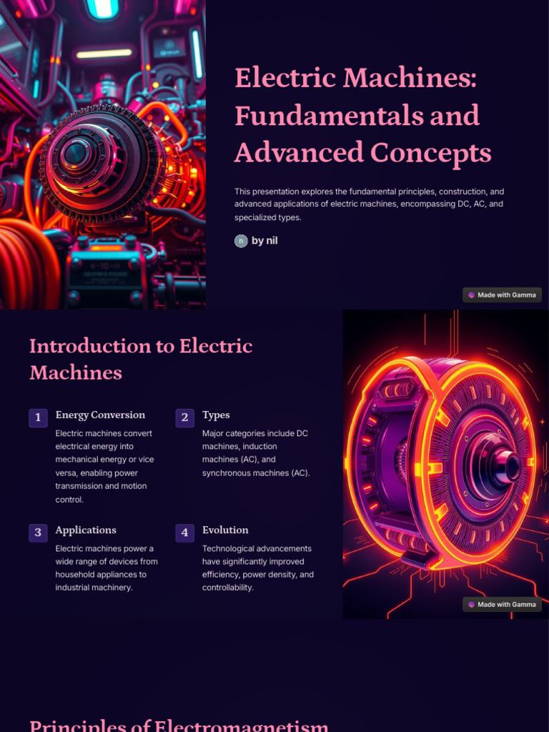 Fundamentals of Electric Machines | PDF | Electric Motor ...