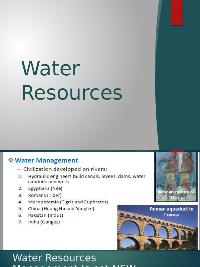 ENV - 107 - Lecture - 11 - 12 - Water Resources | PDF | Water Pollution | Wetland