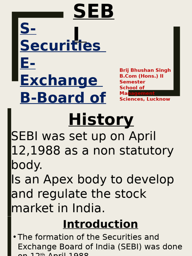 Overview of SEBI's Functions and Objectives | PDF | Credit Rating Agency | Banks