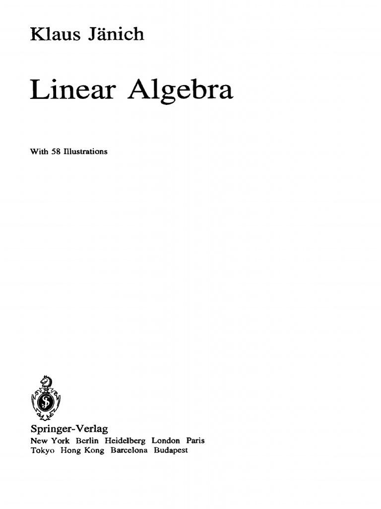 Linear Algebra | PDF