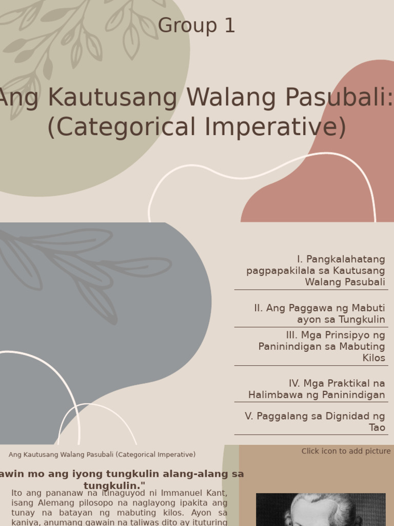 Esp Kautusang Walang Pasubali | PDF