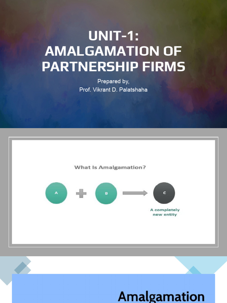Unit 1 | PDF | Goodwill (Accounting) | Debits And Credits