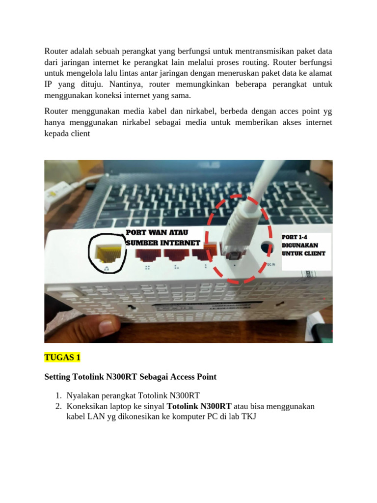 Setting Ap Totolink | PDF