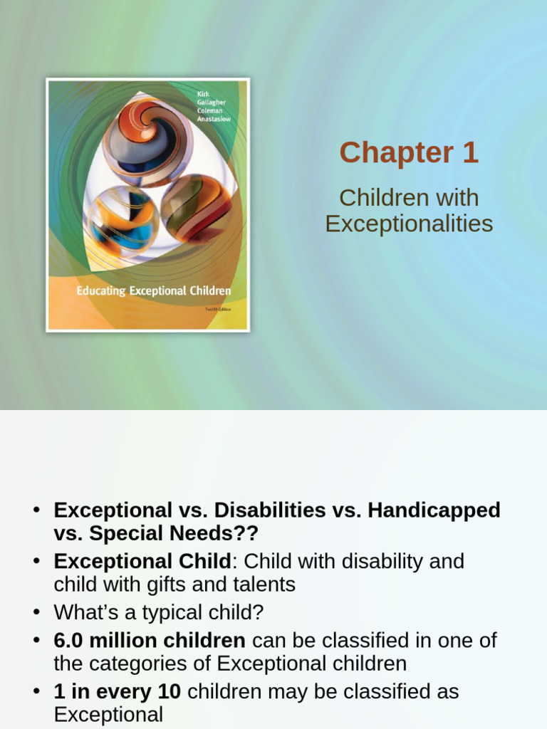 Ch1 Revised A | PDF | Disability | Special Education