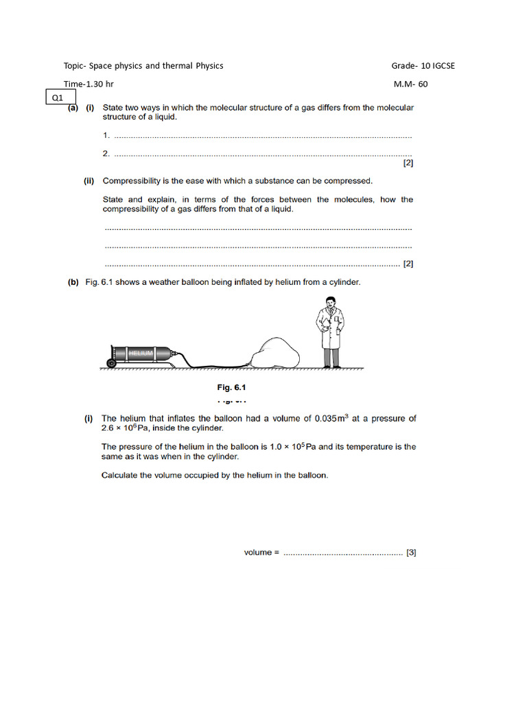 Space Physics - QP - G10 | PDF