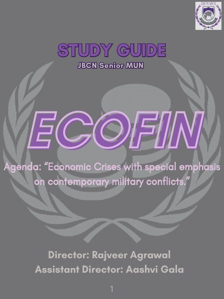Ecofin - Study Guide - JBCN Senior Mun | PDF | Inflation | Great Depression